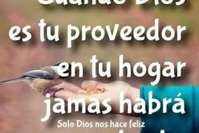 Dios es mi proveedor y nada me faltará versículo 》 - La Luz de la Religión