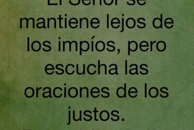 Dios no escucha la oración del impío 》 - La Luz de la Religión