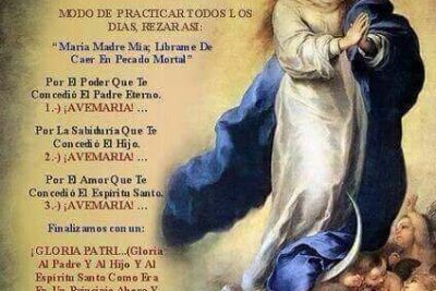 La oración de las tres aves Marías 》 - La Luz de la Religión