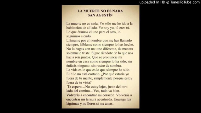 Oraci n De San Agustin La Muerte No Es Nada La Luz De La Religi n Oraci n De San Agustin La Muerte No Es Nada La Luz De La Religi n