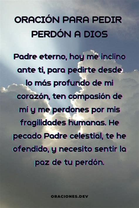 Oración para pedir perdón a Dios de corazón 》 - La Luz de la Religión