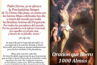 Oración por las almas del purgatorio dictada por jesús 》 - La Luz de la Religión